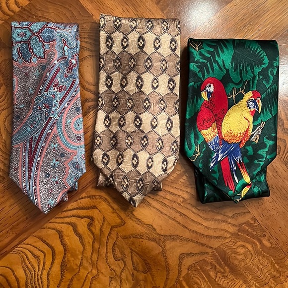 Claiborne | Accessories | Mens Designer Silk Ties Claiborne Roberto Cellini Kuppenheimer Couture ...